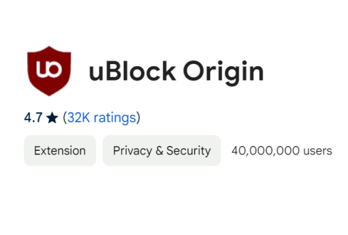 uBlock Origin: Manually Install Without Using Chrome Web Store